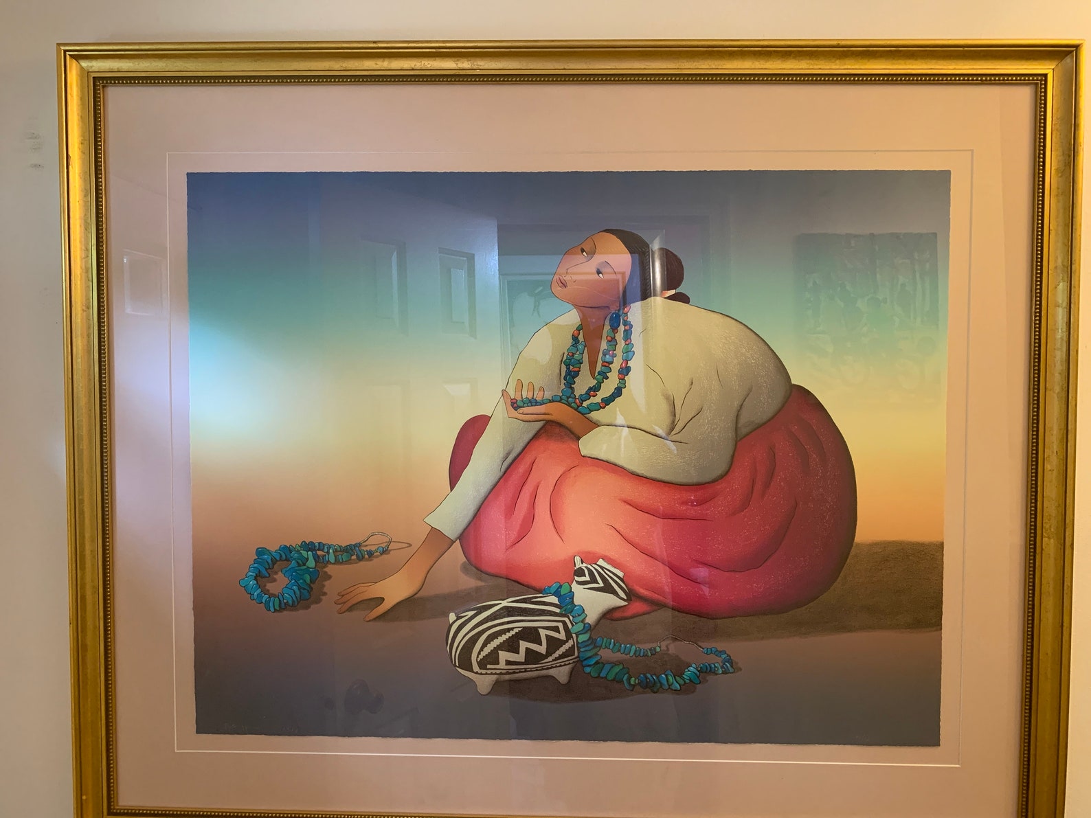 Original Rc Gorman Lithograph 1988 “bisbee” - Etsy