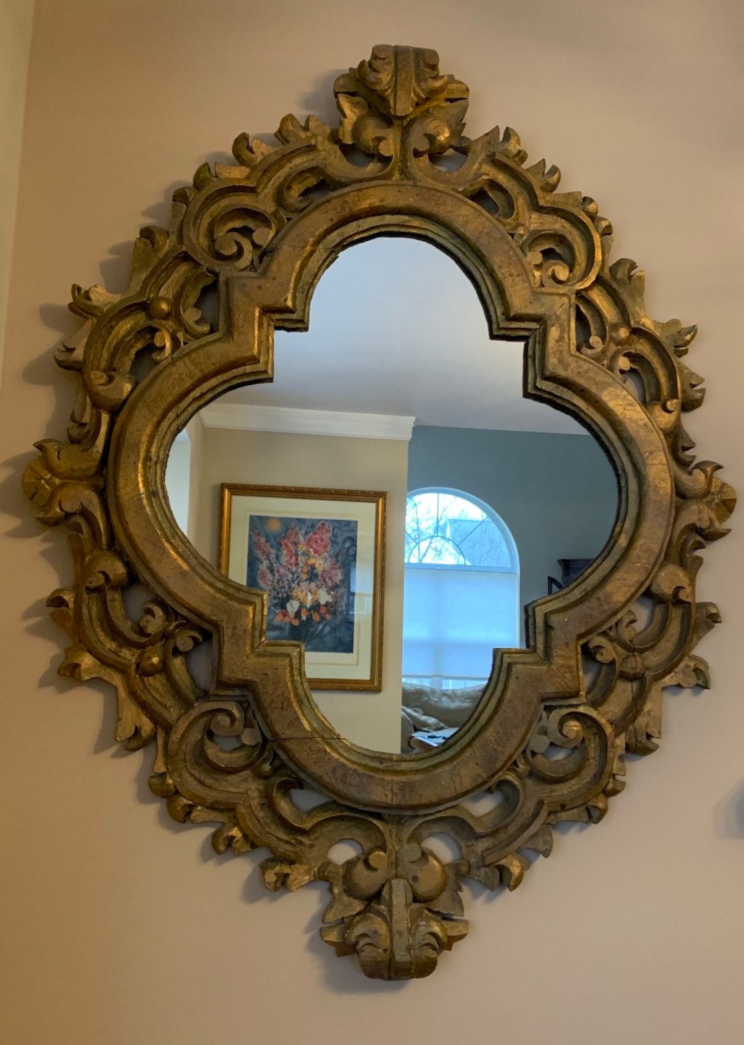 1960s Mexican Hand Carved Spanish Revival Mirror - Etsy