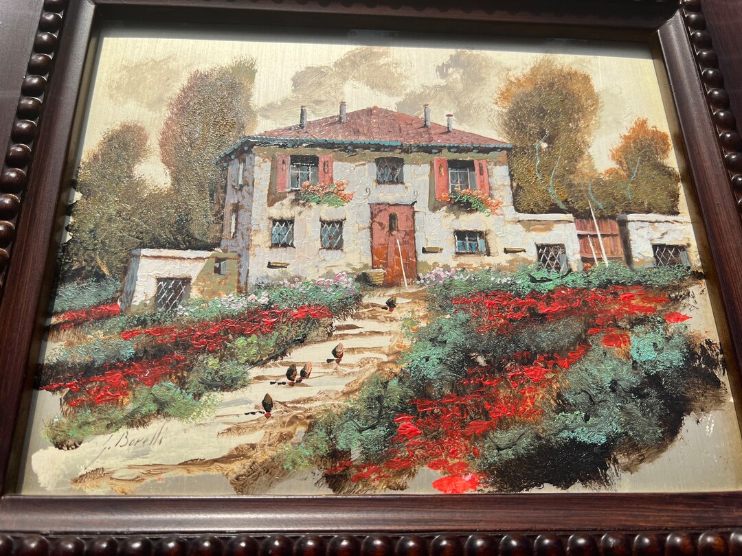 Original Painting on Silver by Italian Painter Guido Borelli - Etsy