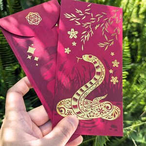 Year of the Snake 2025 Chinese New Year Envelope, Red Packet, Red ...