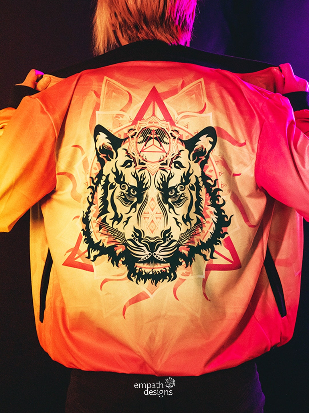Bomber Jacket, Tiger Jacket, Animal Jacket, Orange Jacket, Streetwear ...