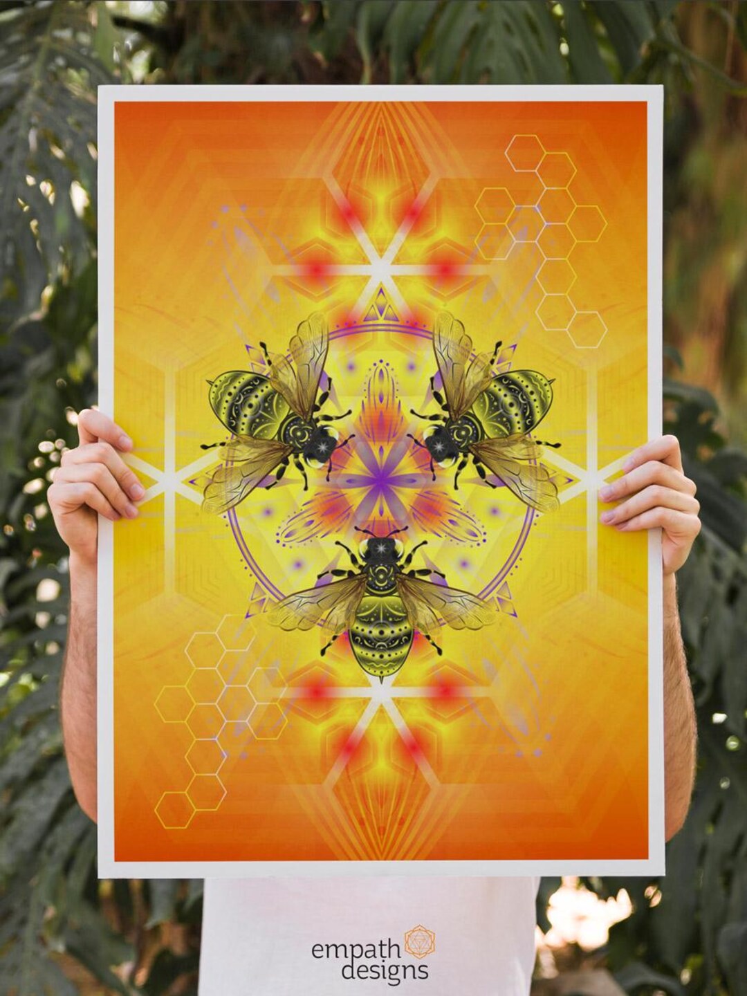 Bee-luminate, Bee Art, Bee Art Print, Bee Artwork, Bee Art for Kids ...