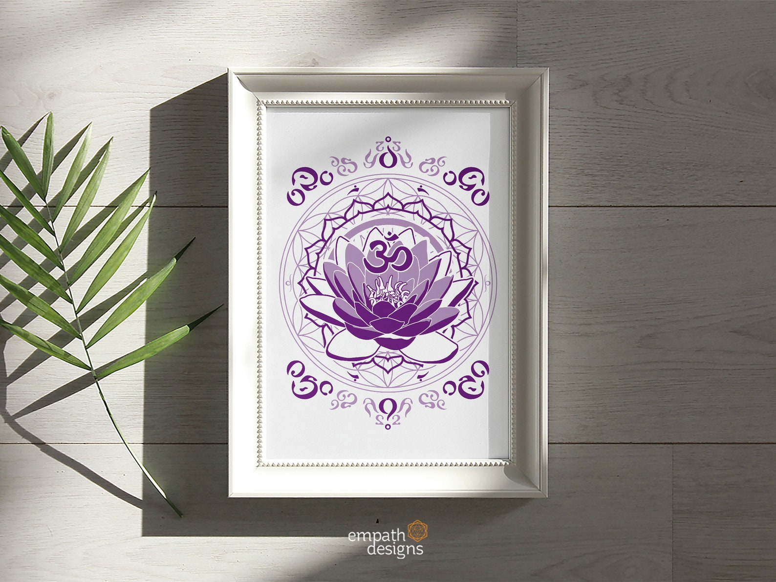 Lotus Crown Chakra Fine Art Screen Print / Wall Art / | Etsy