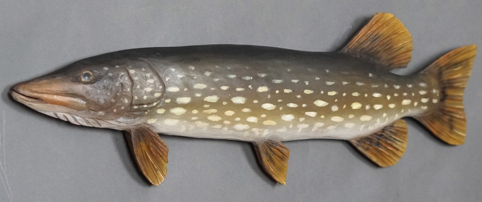 Eco-friendly Fishing Gift Northern Pike Painted and Carved by - Etsy Canada