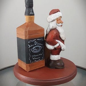Hand-carved Santa, Unique Handmade Wooden Santa, Christmas Collectible ...