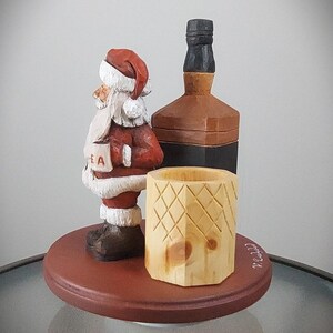 Hand-carved Santa, Unique Handmade Wooden Santa, Christmas Collectible ...