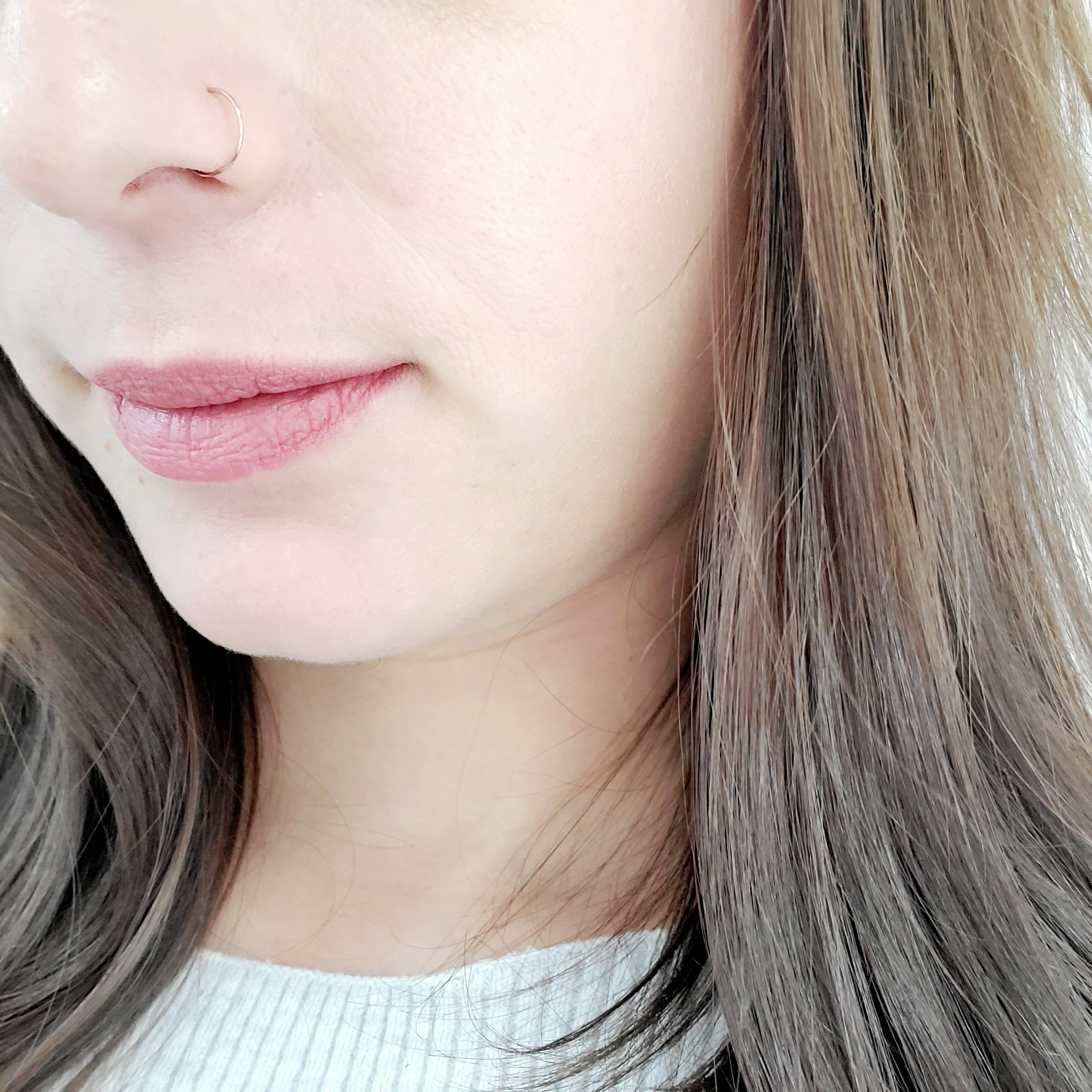 Snug Nose Ring 10k Solid Gold Nose Hoop 7mm 22g Hoop | Etsy