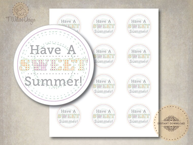 End of the Year Tag Have a SWEET Summer Instant Download - Etsy