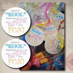 Have a kool Summer End of the School Year Tags Instant Download - Etsy