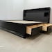 Oxidized Black Walnut Platform Bed With Storage Headboard & Drawers - Etsy