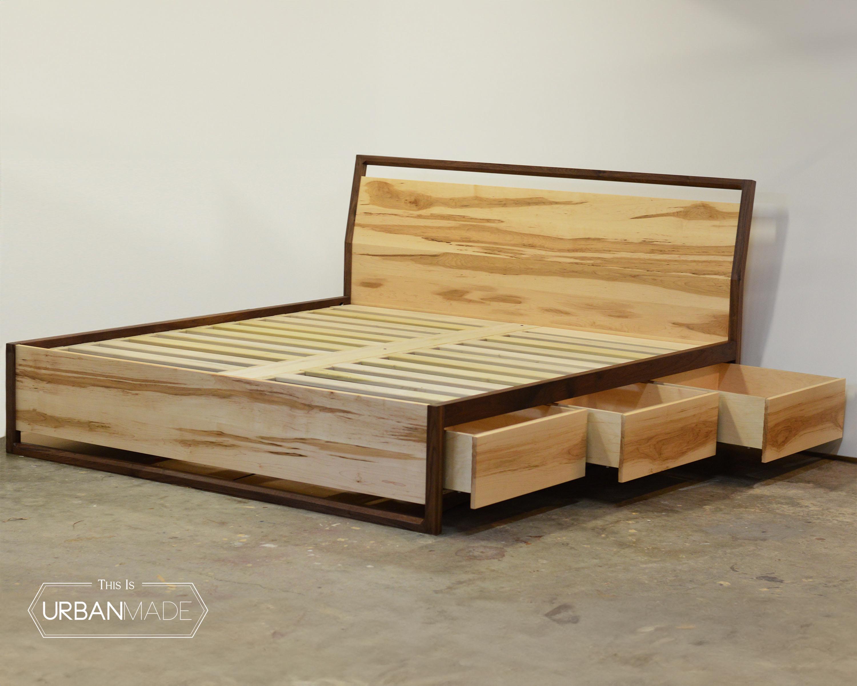 Solid maple bed store