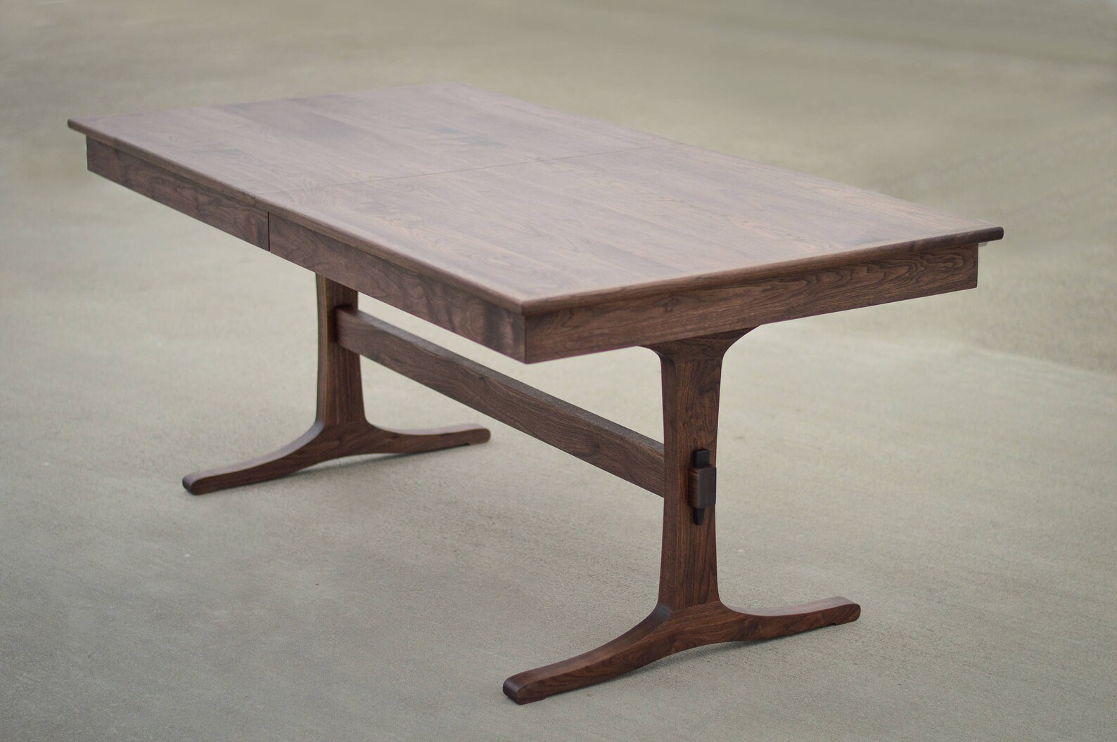 Walnut Trestle Table Extendable Extension Table | "porter" | Solid ...