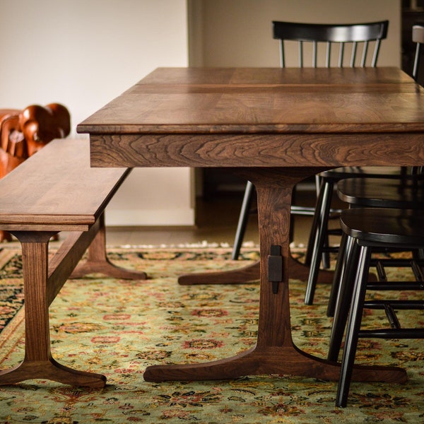 Solid Wood Extendable Table - Etsy