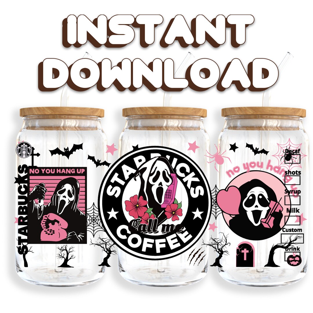 Spooky Ghostface, Ghost, Halloween, Scary, Coffee, Cartoon, Movie, PNG ...