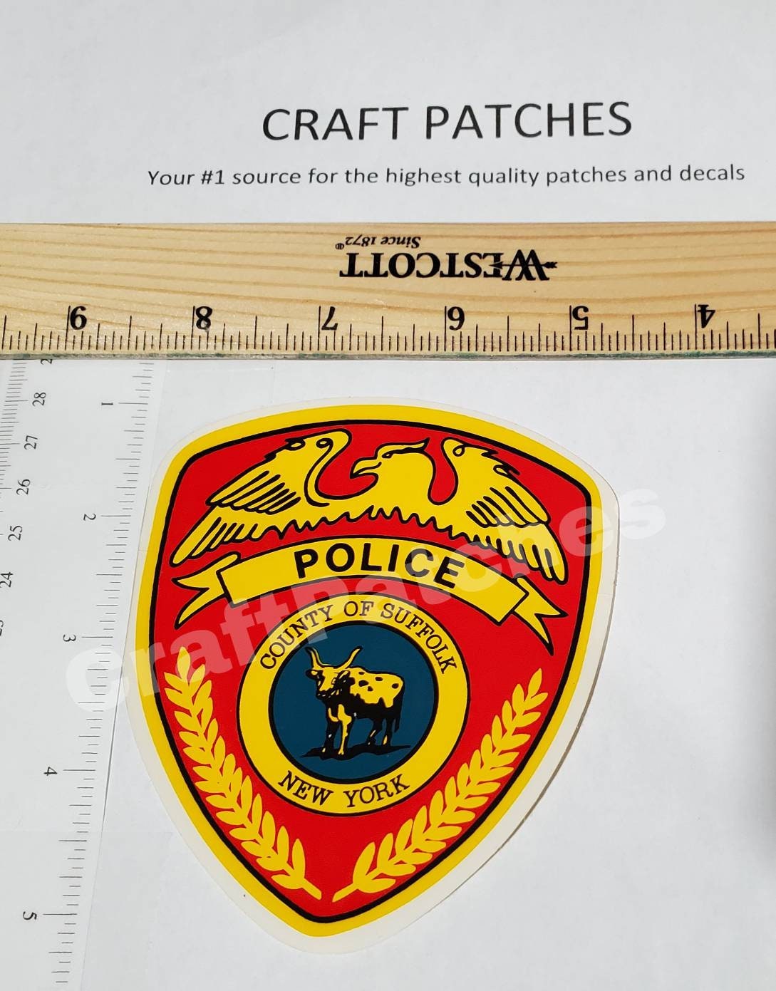 SUFFOLK COUNTY POLICE Long Island Outside Decal Sticks to the Outside ...