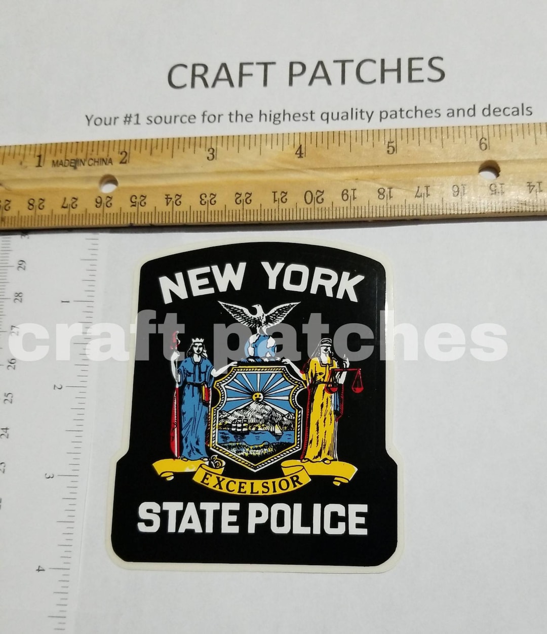 NY New York State Police Outside Decal Sticks to the Outside Sticker - Etsy