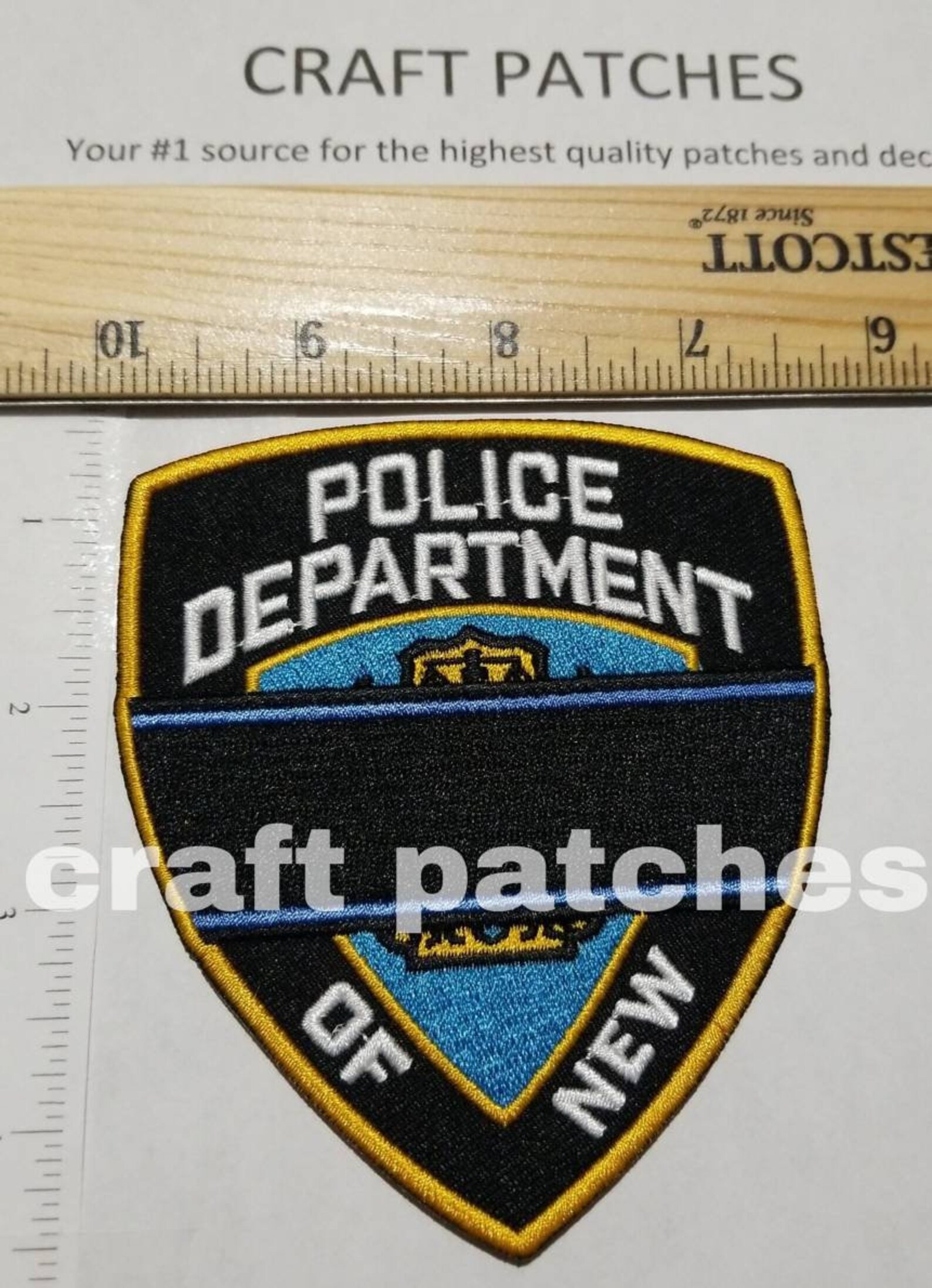 The Thin Blue Line police patch officer respect patch brand new rare ...