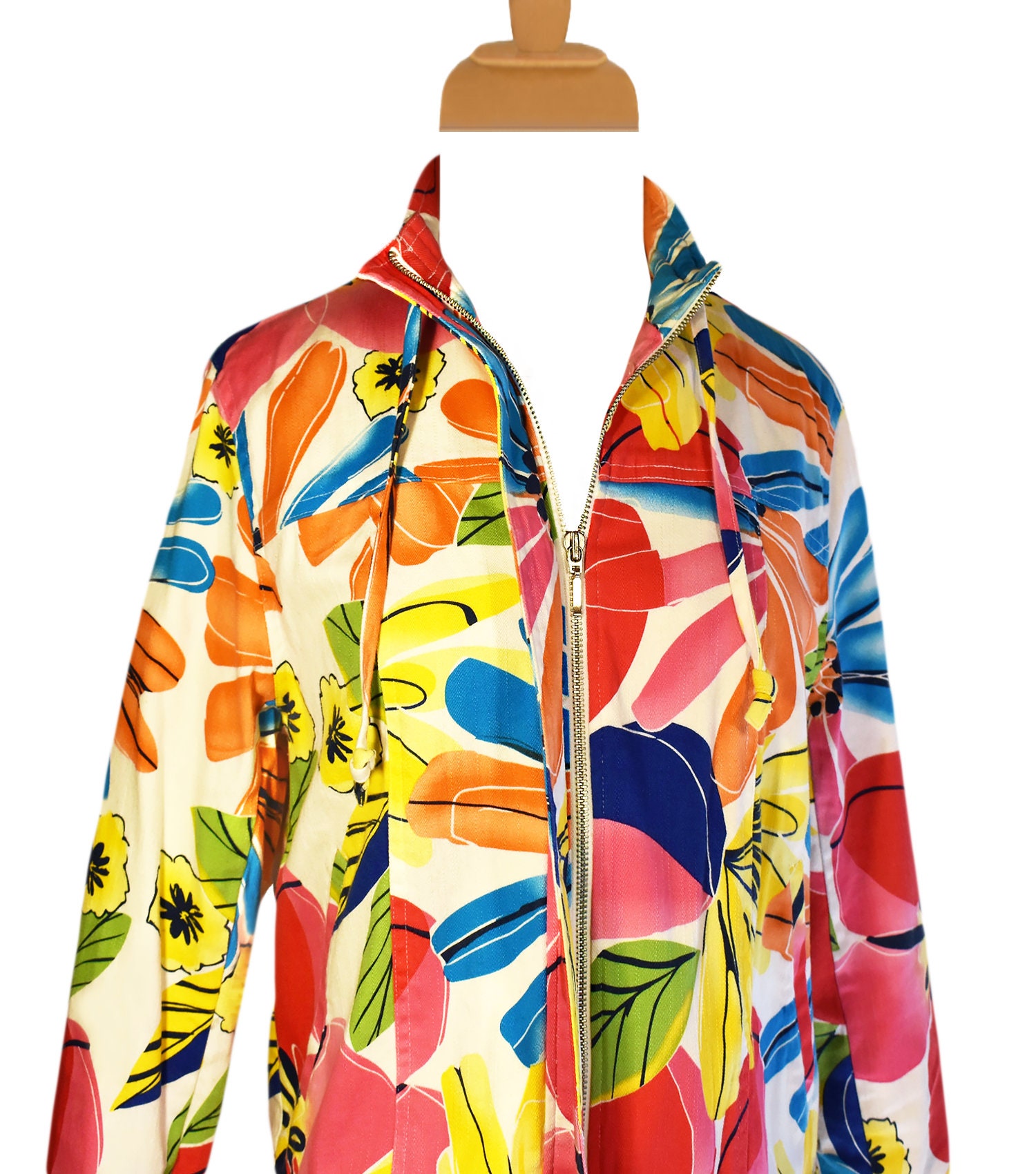 Cropped Jacket- Floral Jacket- Floral Print Jacket- Short Coat- Flower ...