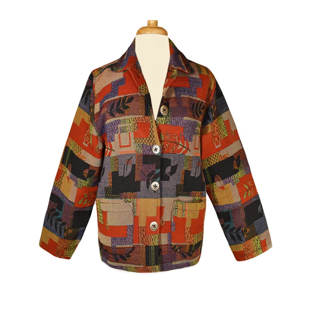 Jane Ashley Jacket- Bohemian Cotton Coat- Boho Hippie Jacket- Patchwork ...