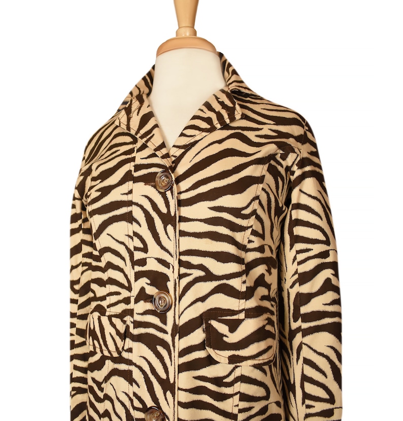 Women's Animal Print Coat- Long Leopard Print Coat- Cheetah Coat- Zebra ...
