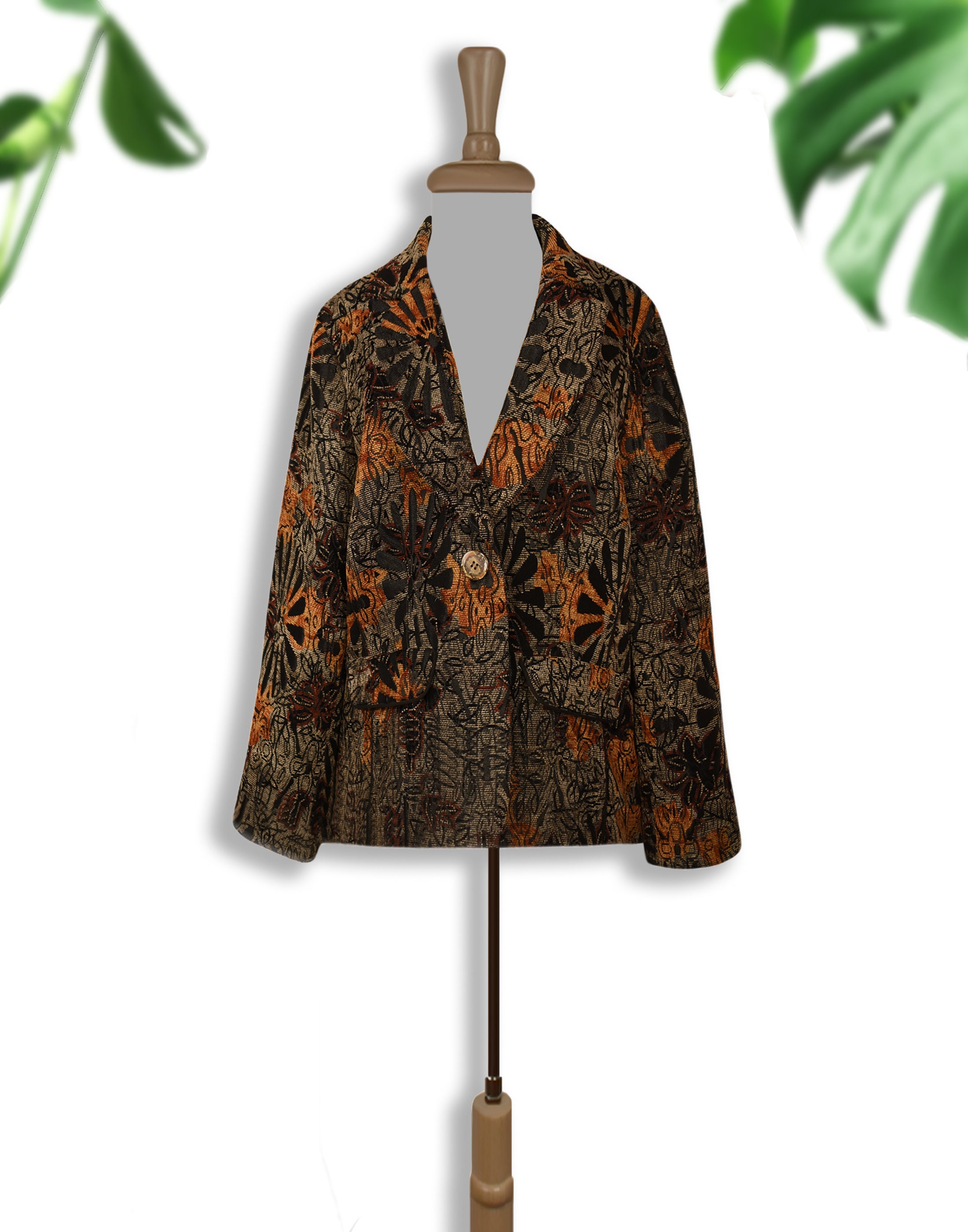 Tapestry Jacket- Tapestry Coat- Vintage Tapestry Jacket- Carpet Coat ...