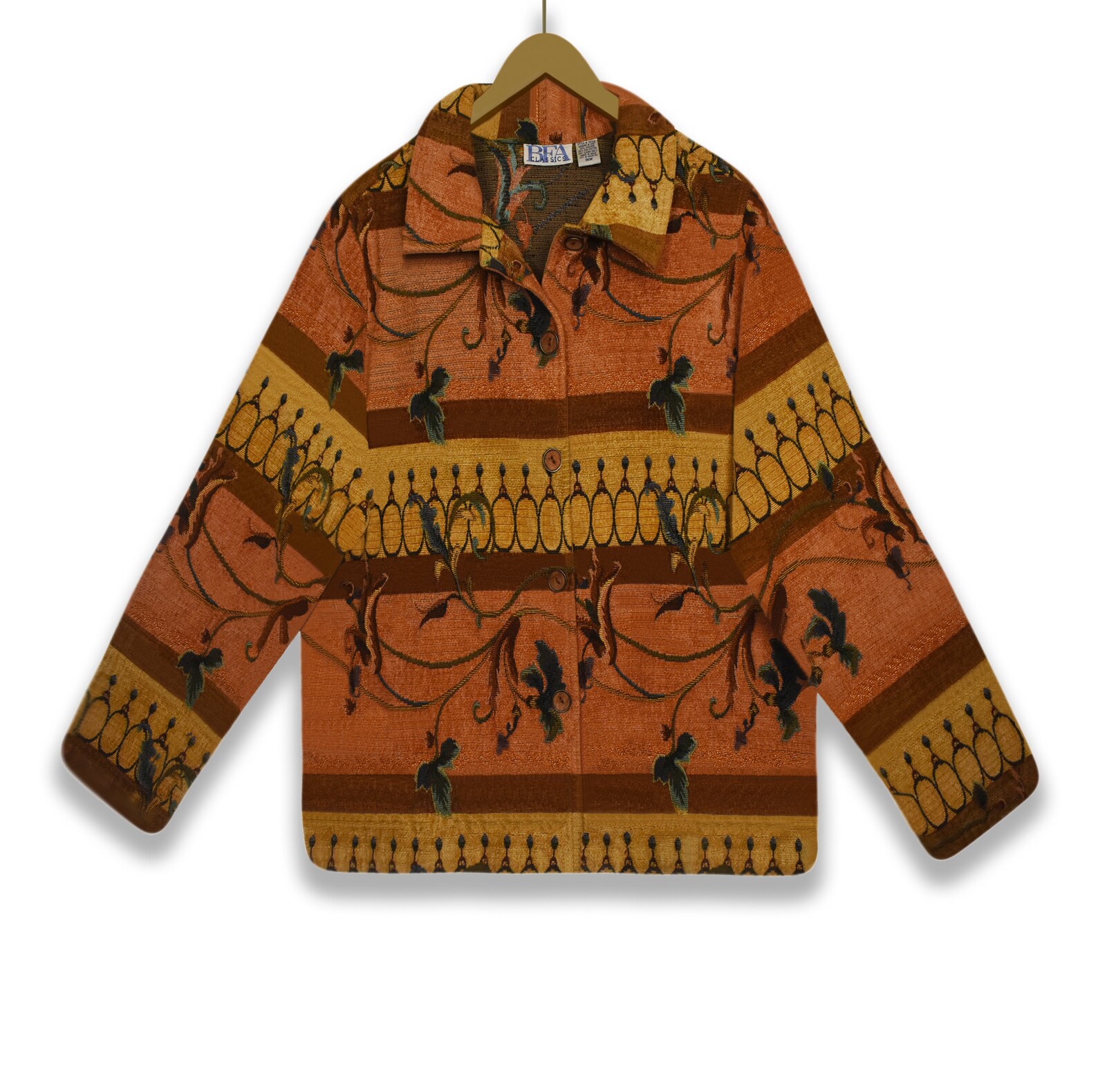 Tapestry Jacket- Carpet Coat- Tapestry Coat- Oversize Coat- Oversize ...