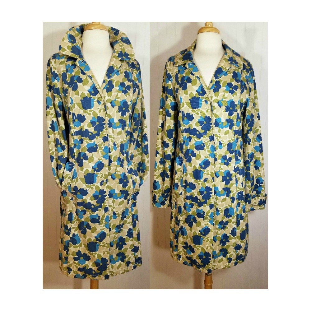 Damen Mantel- Langer Mantel- Floraler Mantel- Maxi Mantel ...