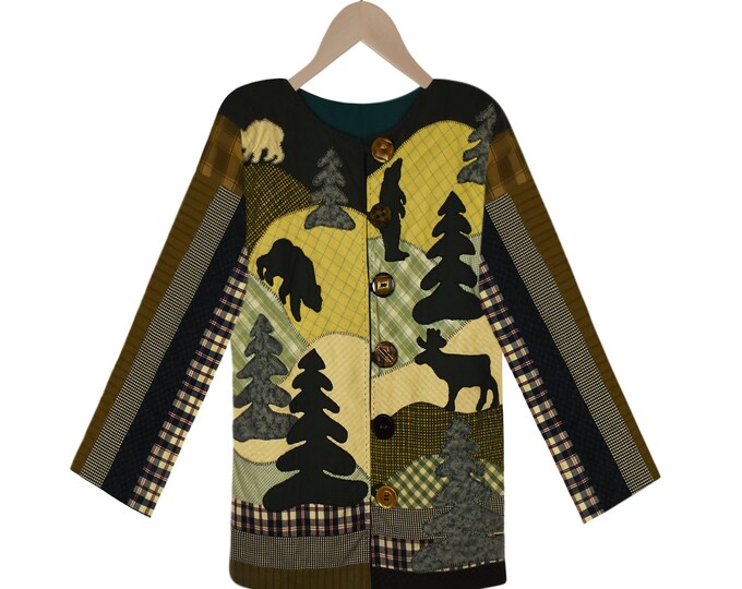 Women's Patchwork Jacket Patchwork Coat Quilt Jacket - Etsy