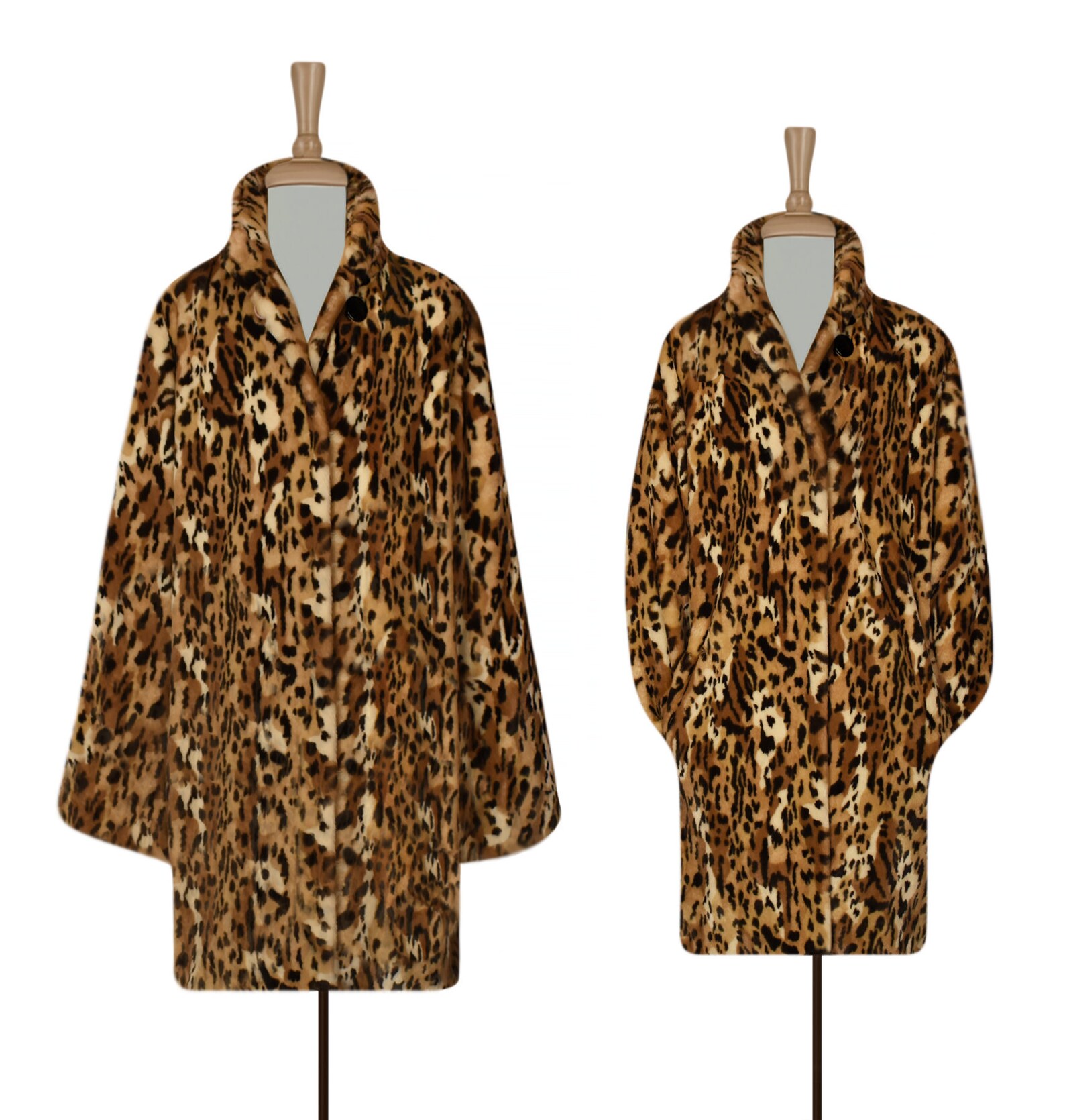 Women's Leopard Coat Leopard Print Coat Animal Print Fur Leopard Coat ...