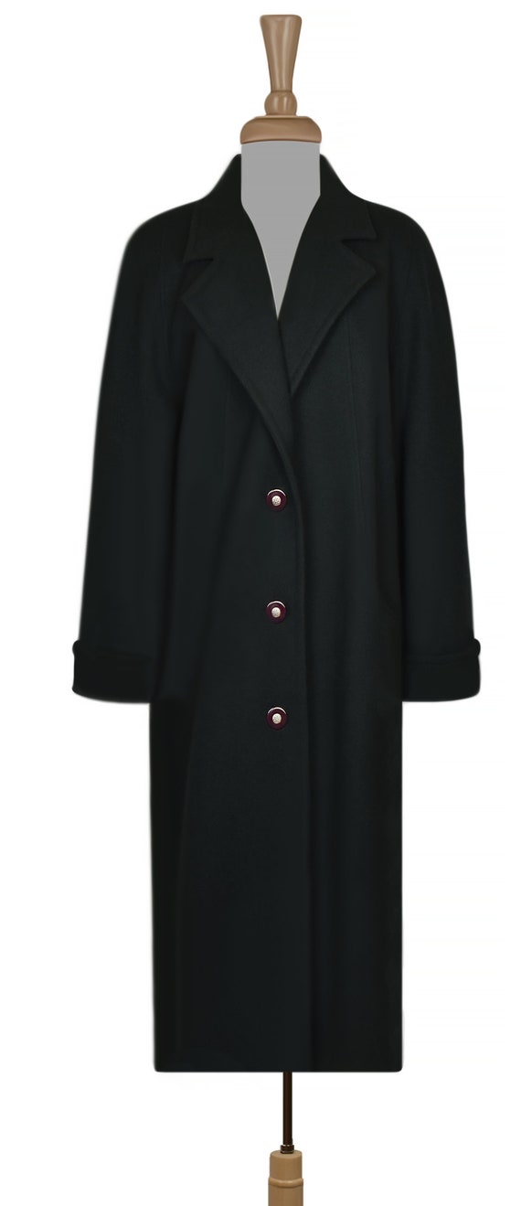 Women's Wool Coat- Maxi Coat- Long Coat- Dark Green C… - Gem