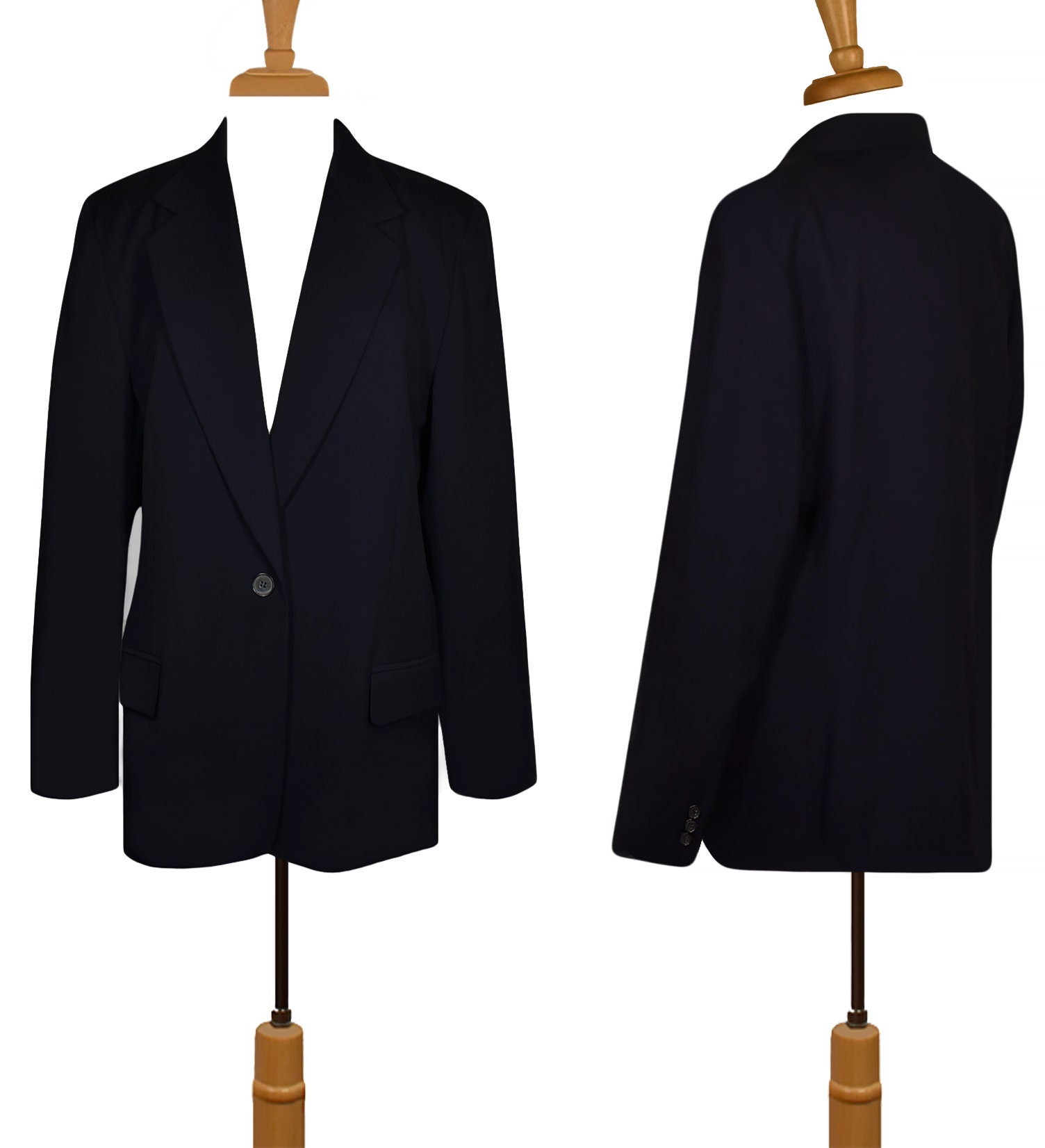 Wool Pantsuit- Navy Blue Pantsuit- Pendleton Pantsuit- Womens Pant Suit ...