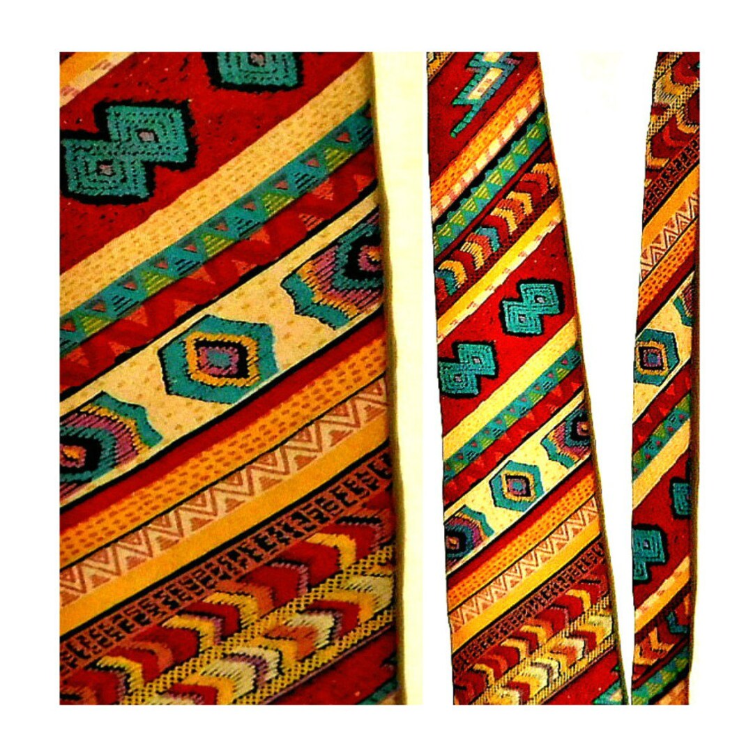 Southwestern Tie- Native American Necktie- Indian Necktie- Tribal Tie ...