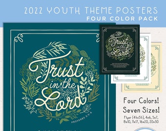 Trust in the Lord Posters for 2022 LDS Youth YW Theme Eight | Etsy