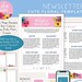 Editable Newsletter Templates, PDF, JPEG & MS Word Templates, Floral ...