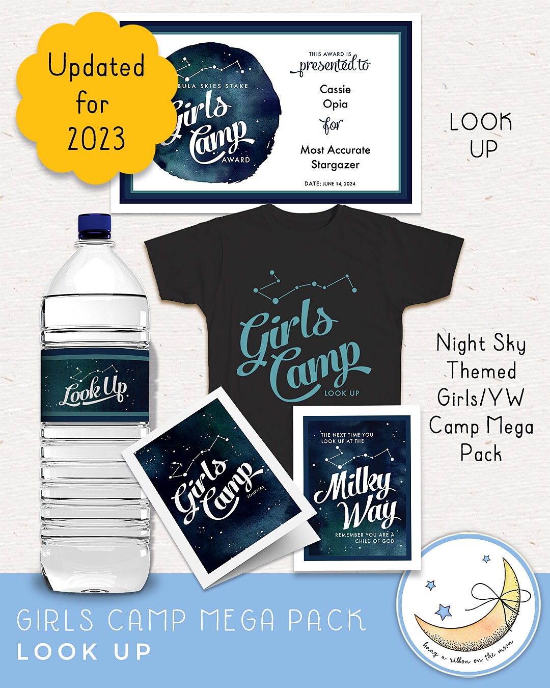 LDS Girls Camp Mega Pack Look Up Posters Tags Journals T - Etsy