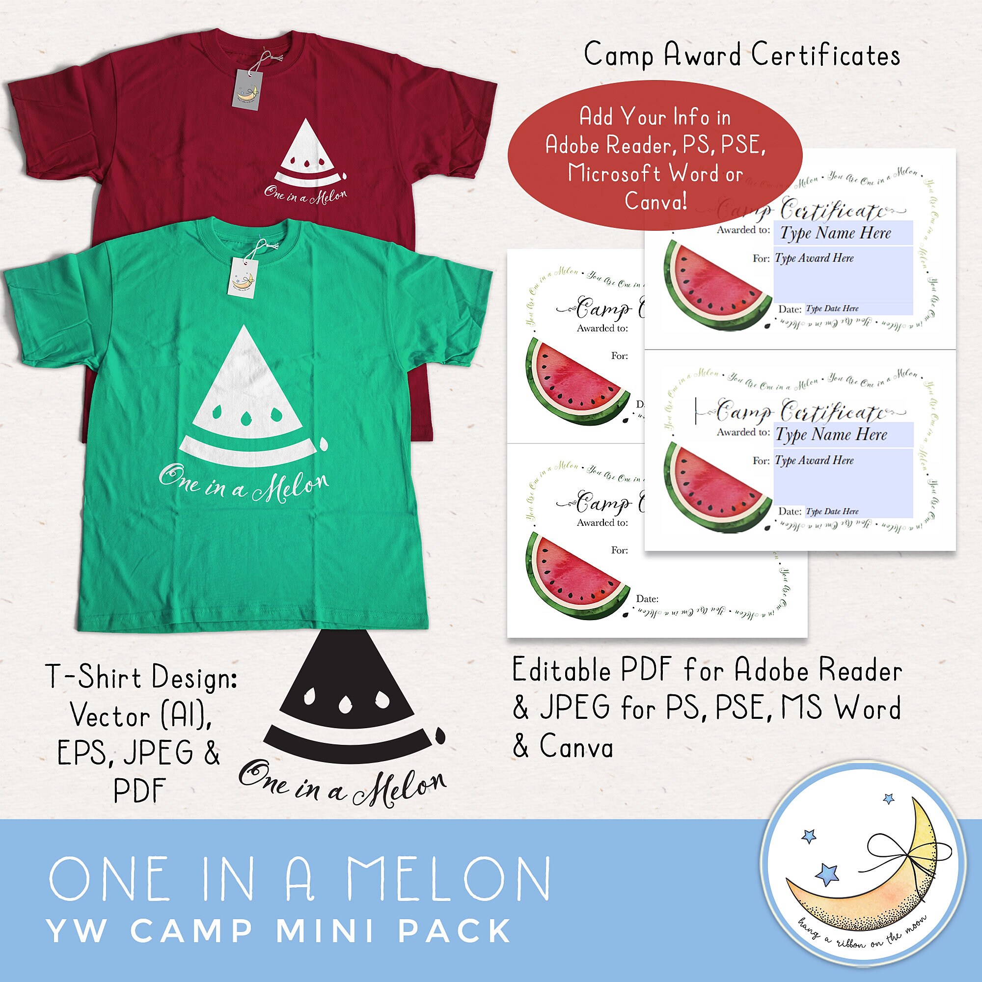 LDS Young Women Girls Camp Mini Printable Pack: Invite, Poster ...