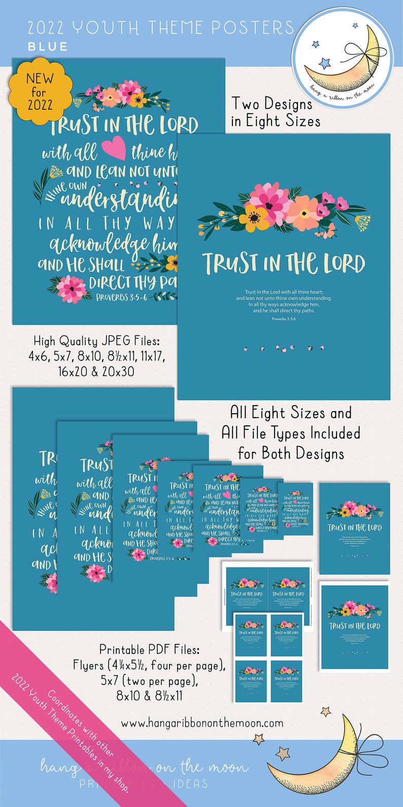 2022 LDS Young Women Youth Theme Trust in the Lord Posters: 8 - Etsy