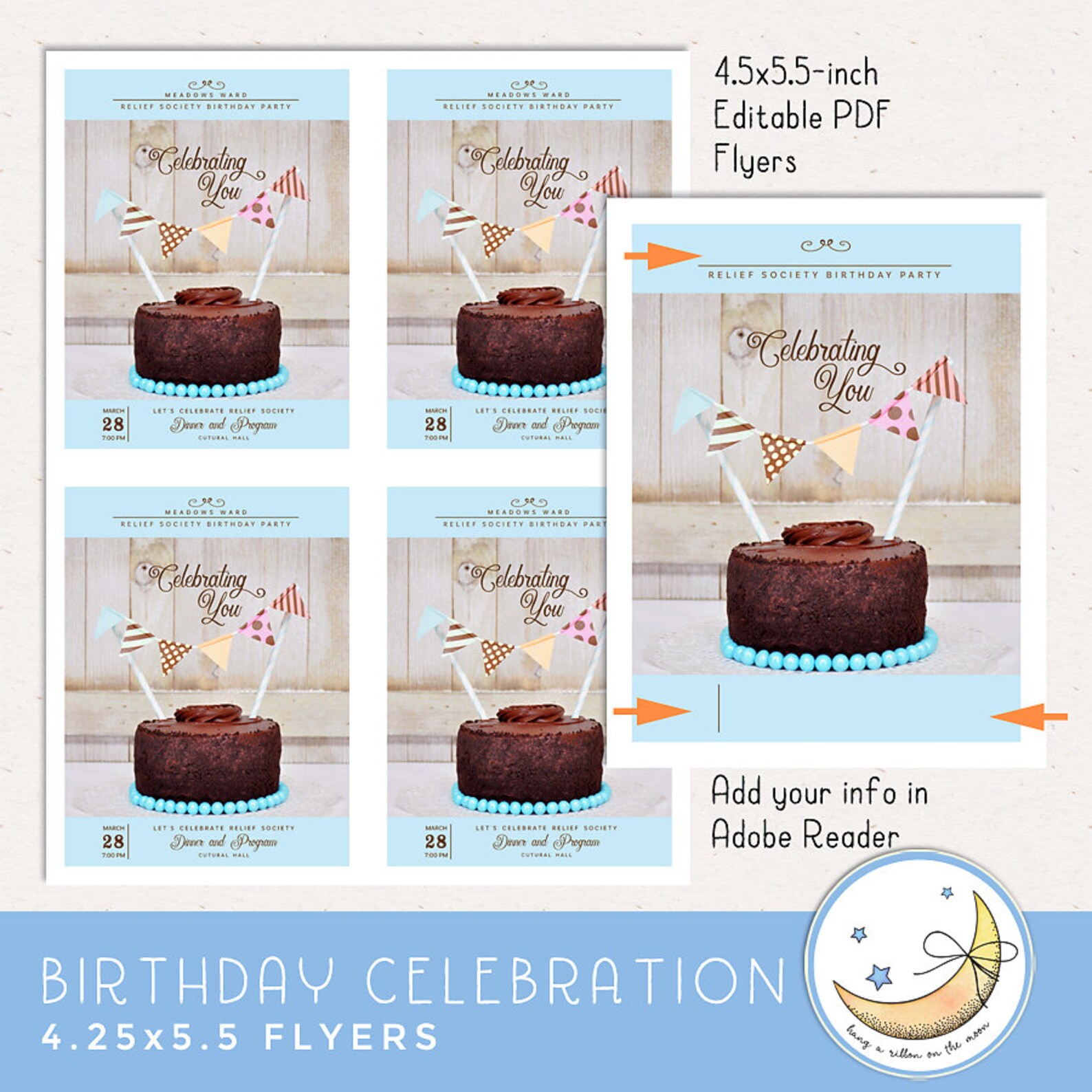 LDS Relief Society Birthday Party Celebration Pack, LDS, RS Activity ...