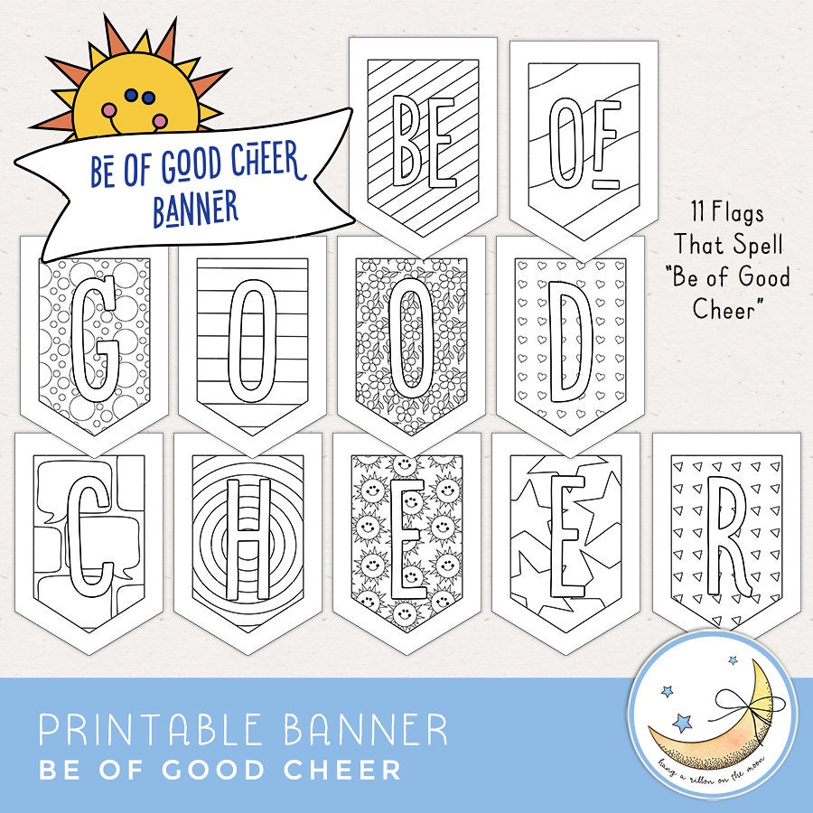 Banner Printable PDF, Be of Good Cheer, Young Women & Primary ...