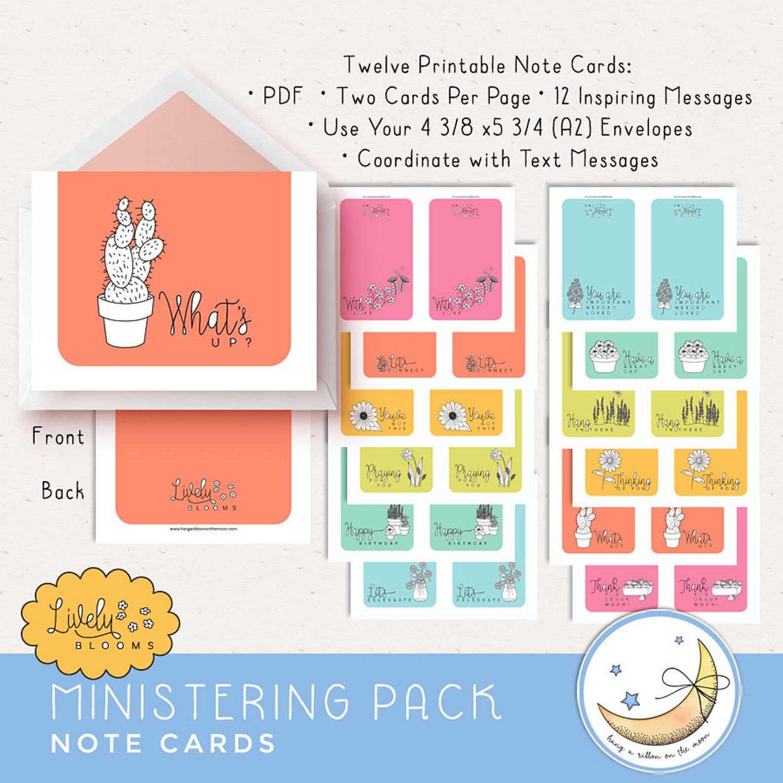 Ministering Pack 12 Uplifting Messages Animated & Image Texts Note ...