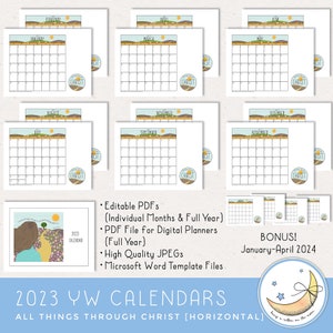 LDS YW Calendar 2023, Youth Theme, Editable PDF, Digital Planners ...