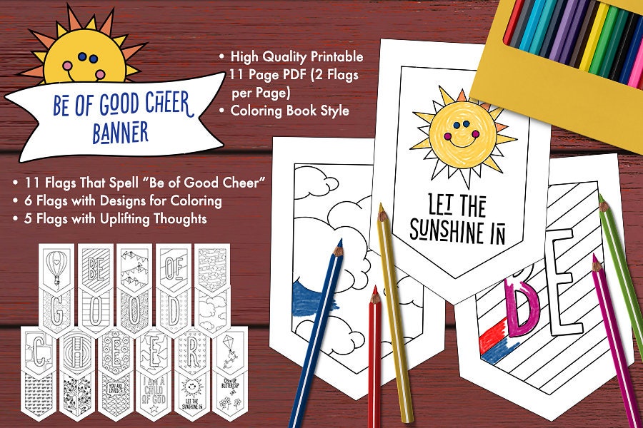 Banner Printable PDF, Be of Good Cheer, Young Women & Primary ...