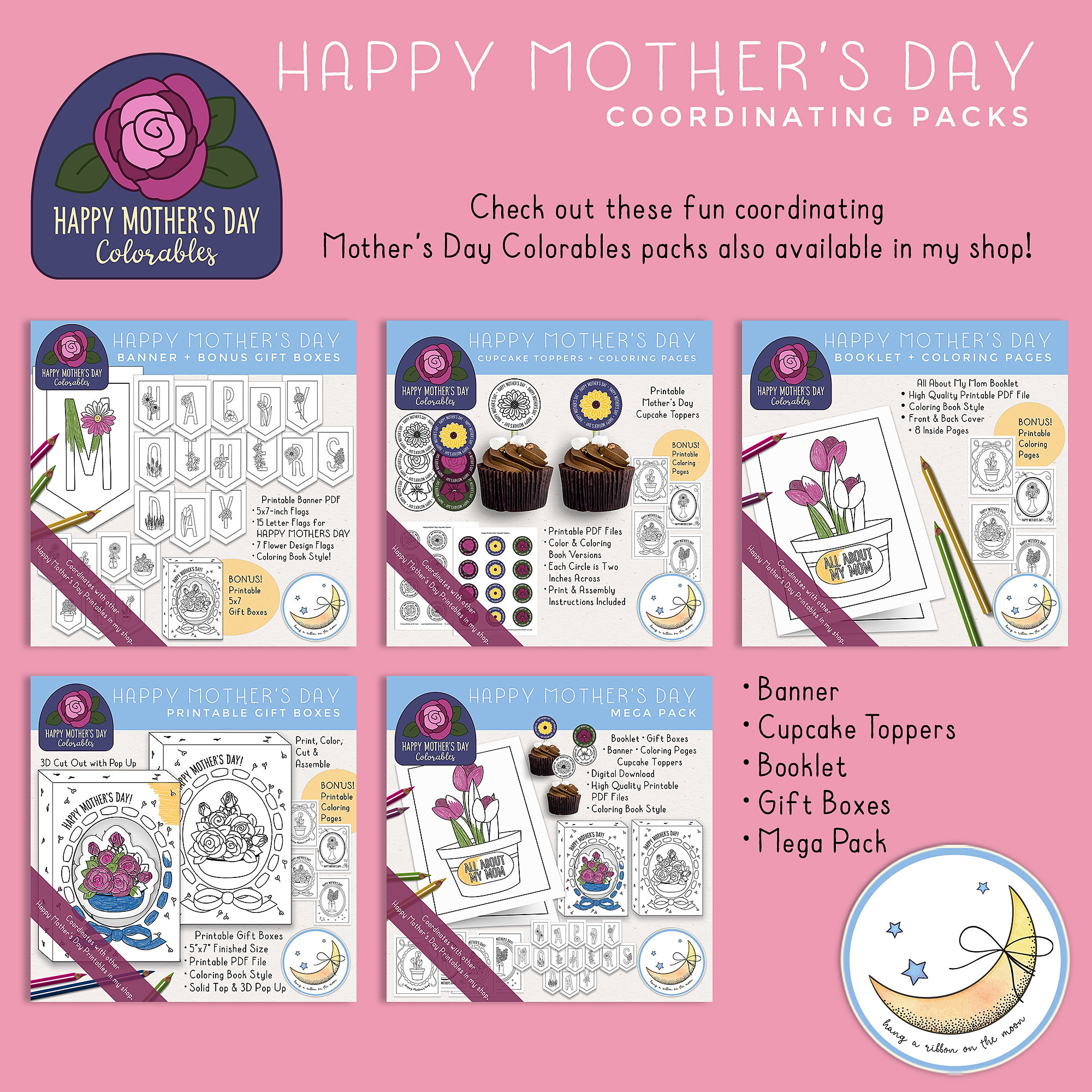 Mother's Day Booklet Printable All About My Mom - Etsy