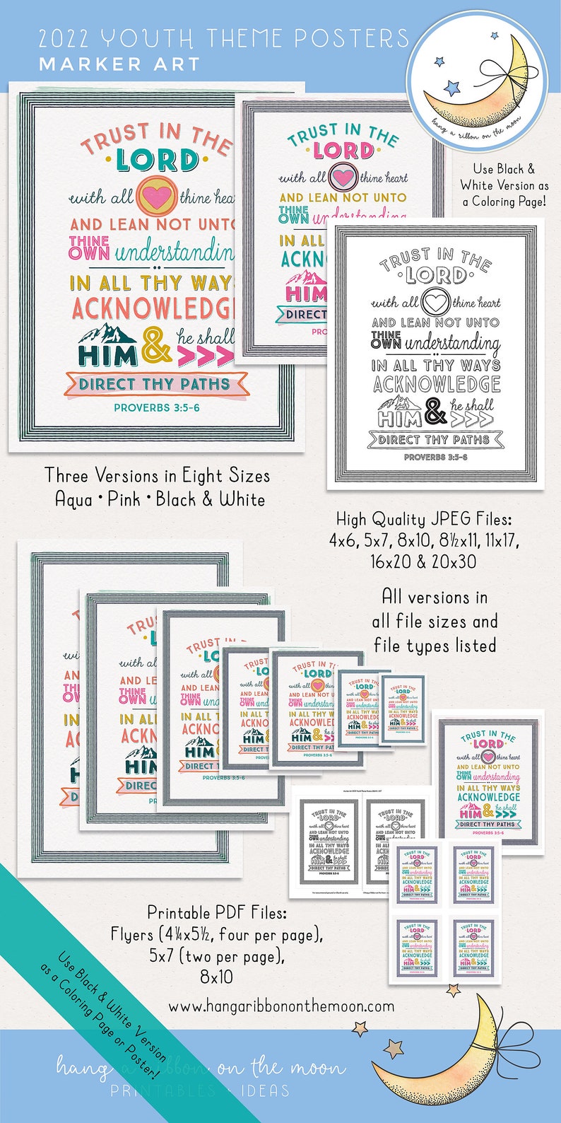 Trust in the Lord Posters for 2022 LDS Youth YW Theme Eight - Etsy