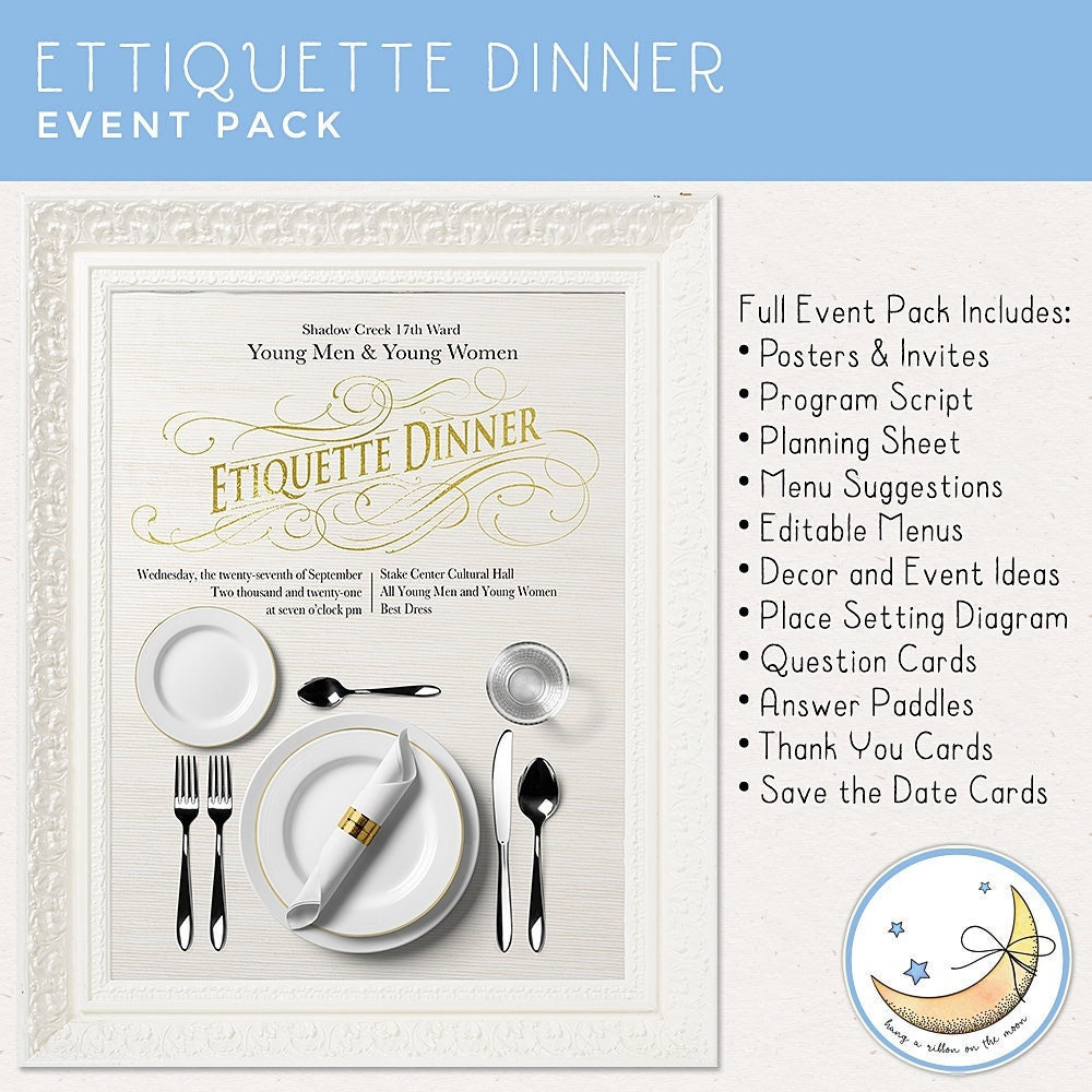 Etiquette Dinner Poster