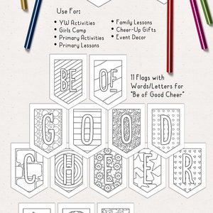 Banner Printable PDF, Be of Good Cheer, Young Women & Primary ...