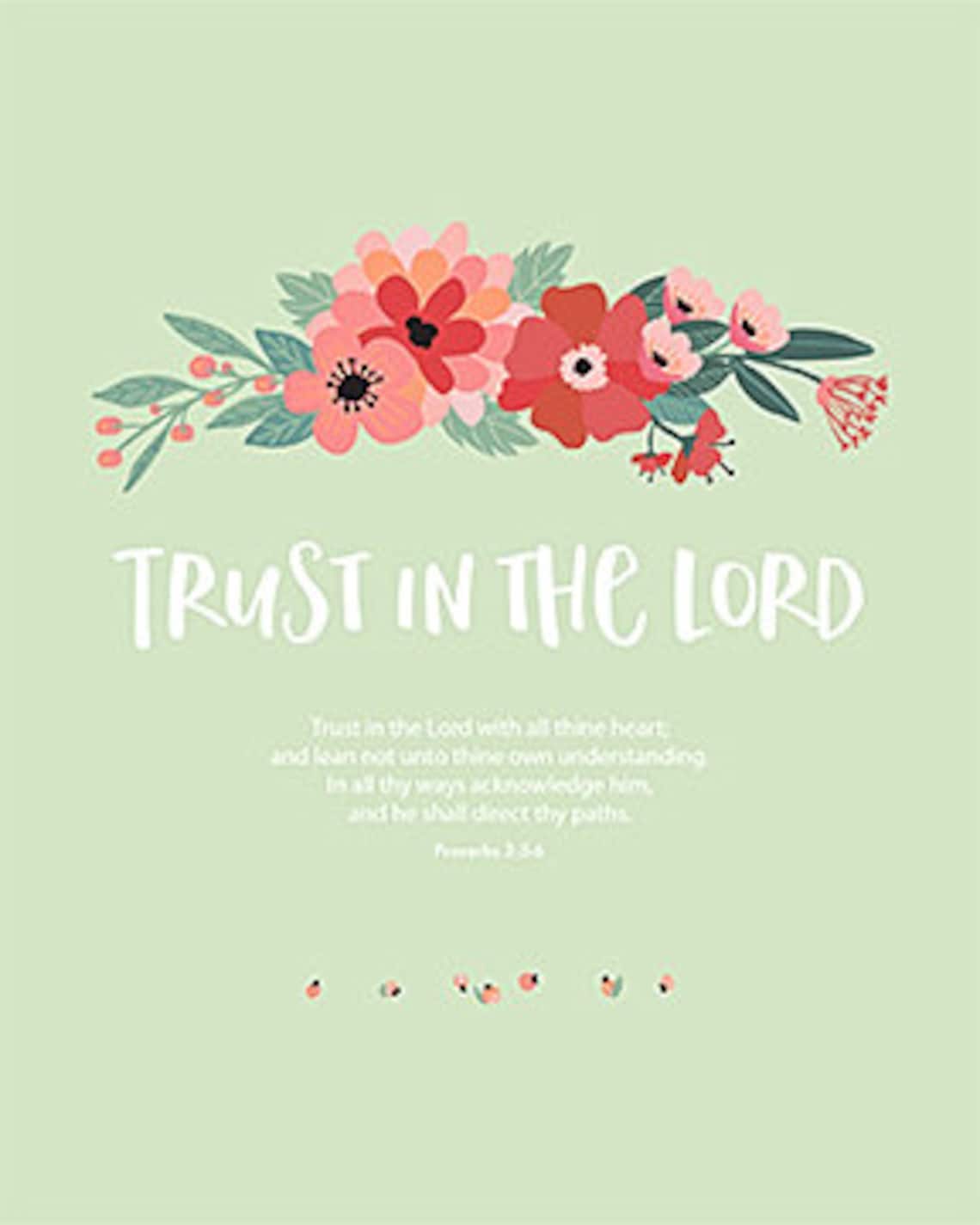 LDS Young Women Youth Theme 2022 Trust in the Lord Posters: 8 | Etsy