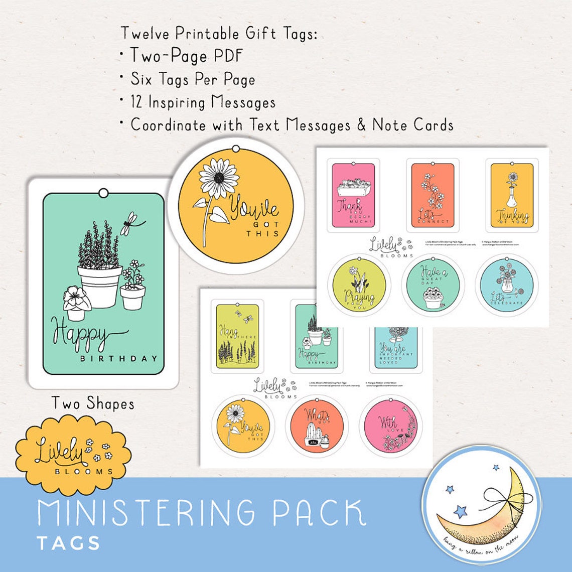 Ministering Pack 12 Uplifting Messages Animated & Image Texts Note ...