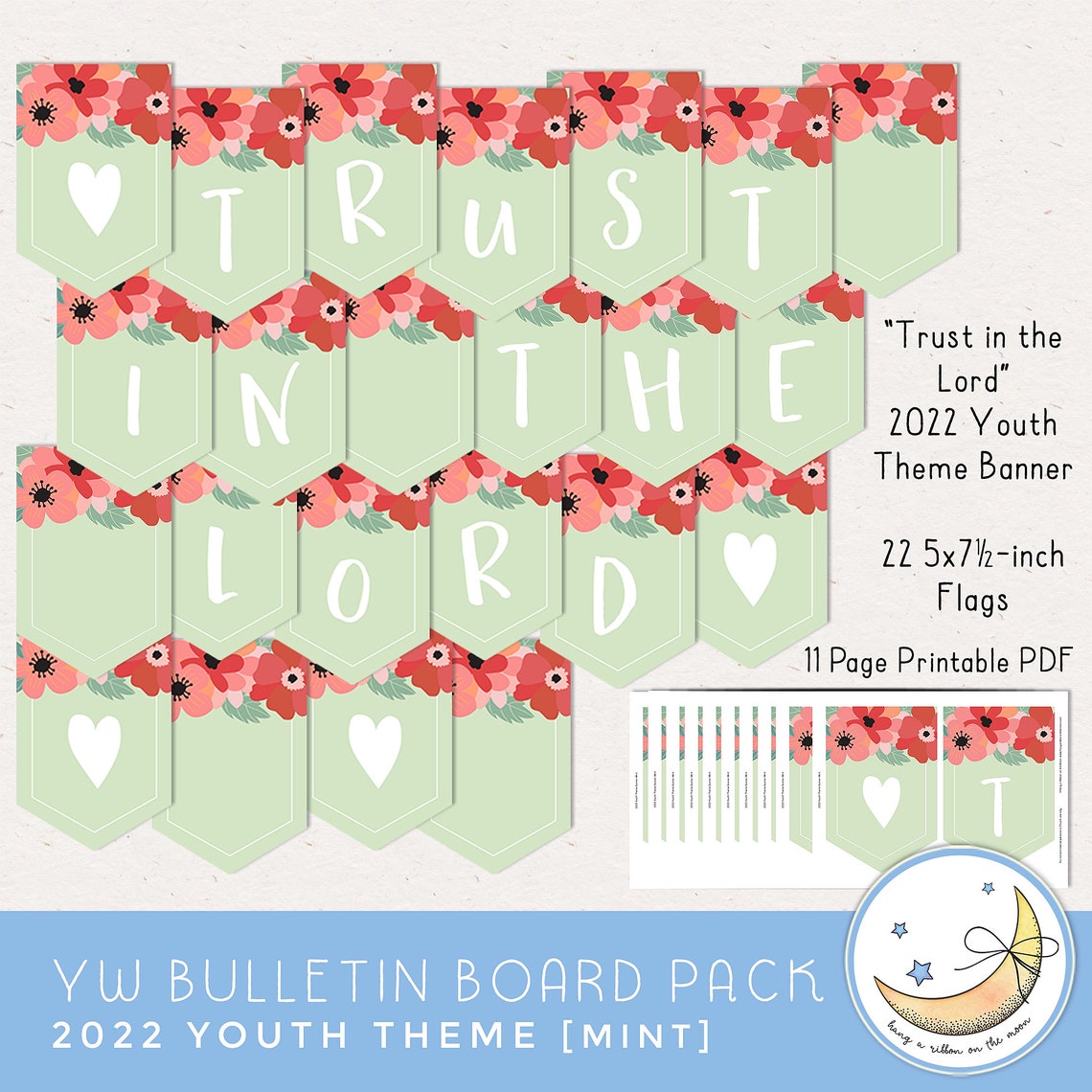 Trust in the Lord Bulletin Board Pack for LDS Young Women - Etsy