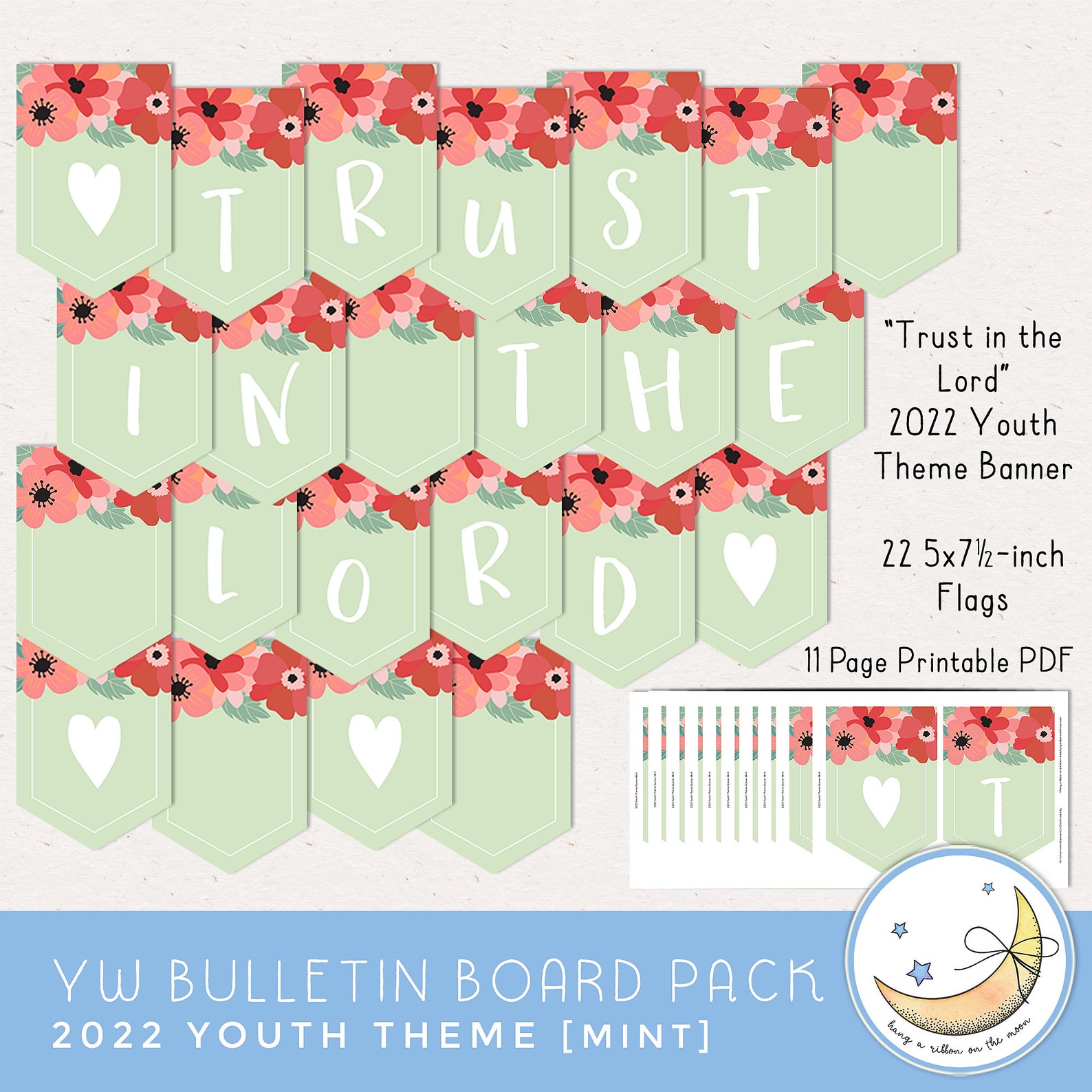 Trust in the Lord Bulletin Board Pack for LDS Young Women - Etsy